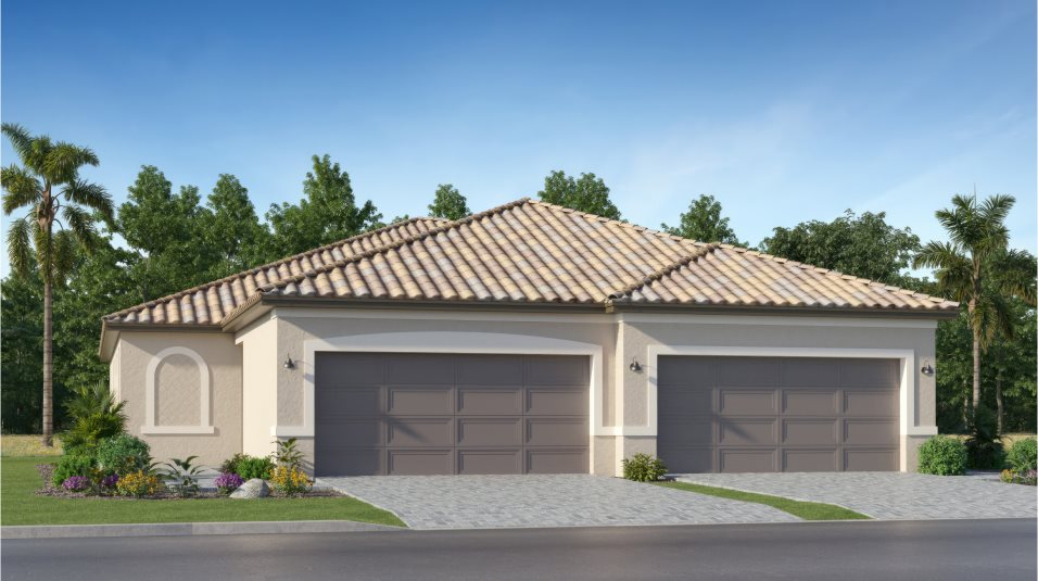 Magnolia New Home Plan in Villas at Lorraine Lakes at Lakewood Ranch ...