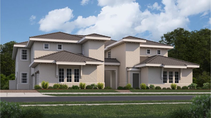 Corsica New Home Plan in Side Load Coach Homes at Willowgreen at ...